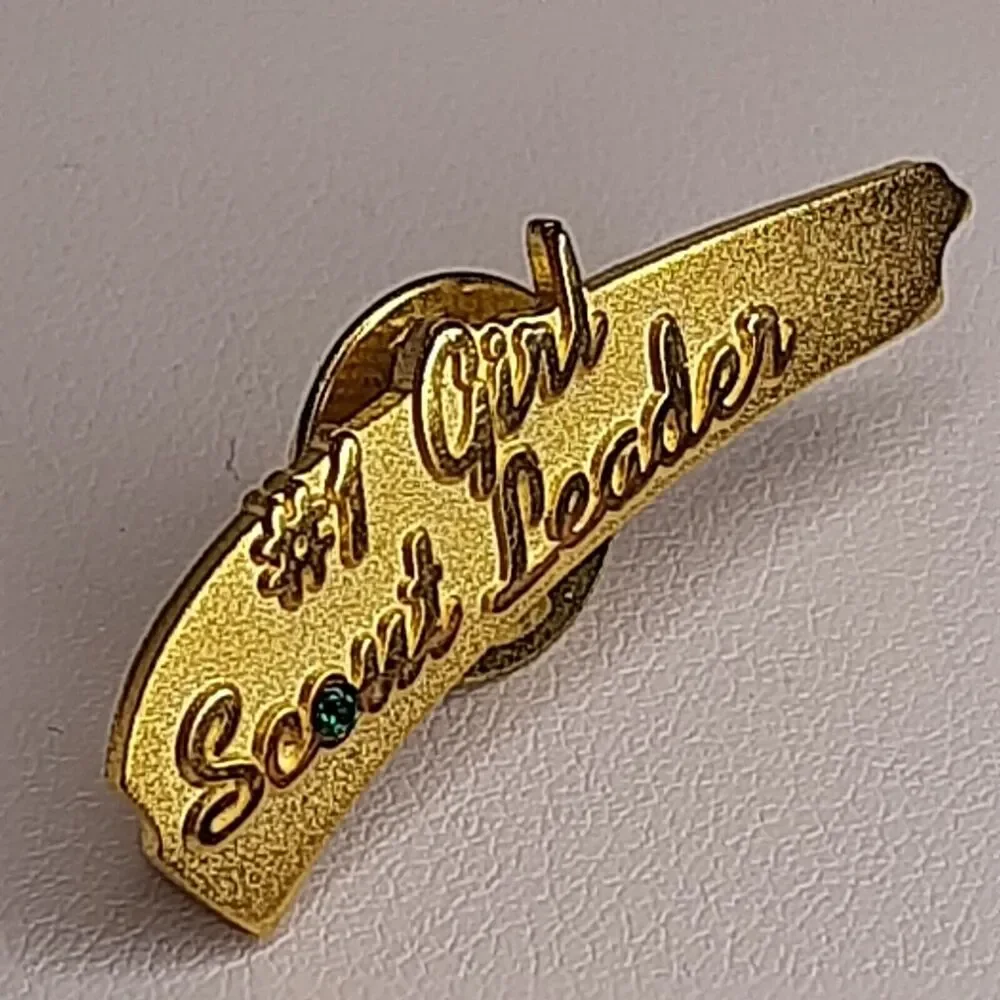 Girl Scouts | Jewelry | Girl Scout Leader Lapel Tack Pin With Green ...